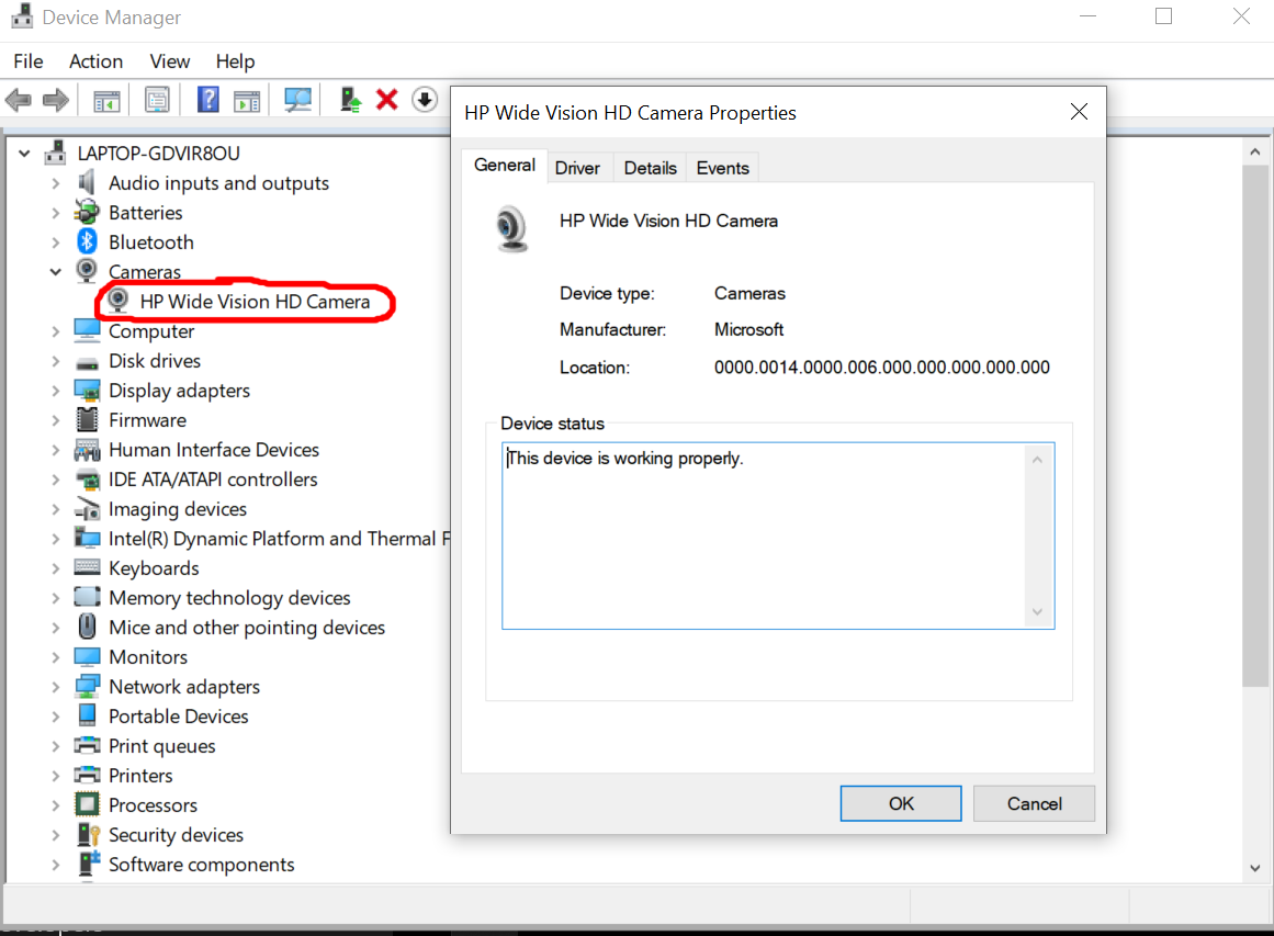 Webcam does not work for any app except Camera - HP Support Community ...