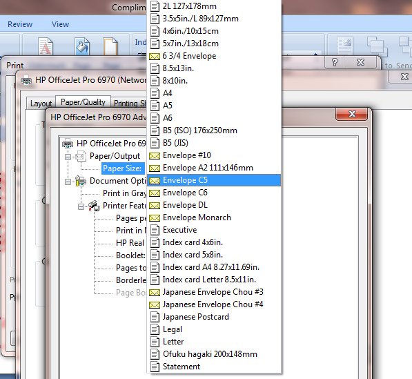 Special paper size - HP Support Community - 7563030