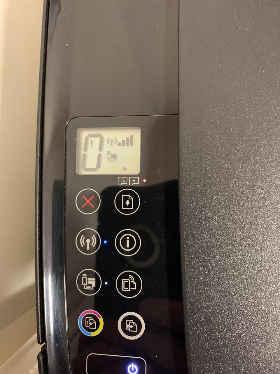 hp deskjet gt 5820 all icons blinking no E error code number - HP ...