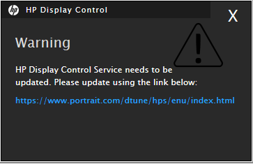 Received a Notification to Update My HP Display Control Serv... - HP ...