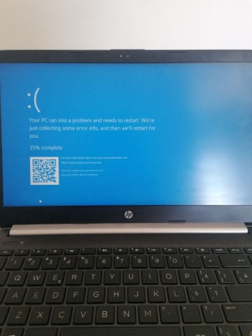 Blue Error Screen - HP Support Community - 7577529