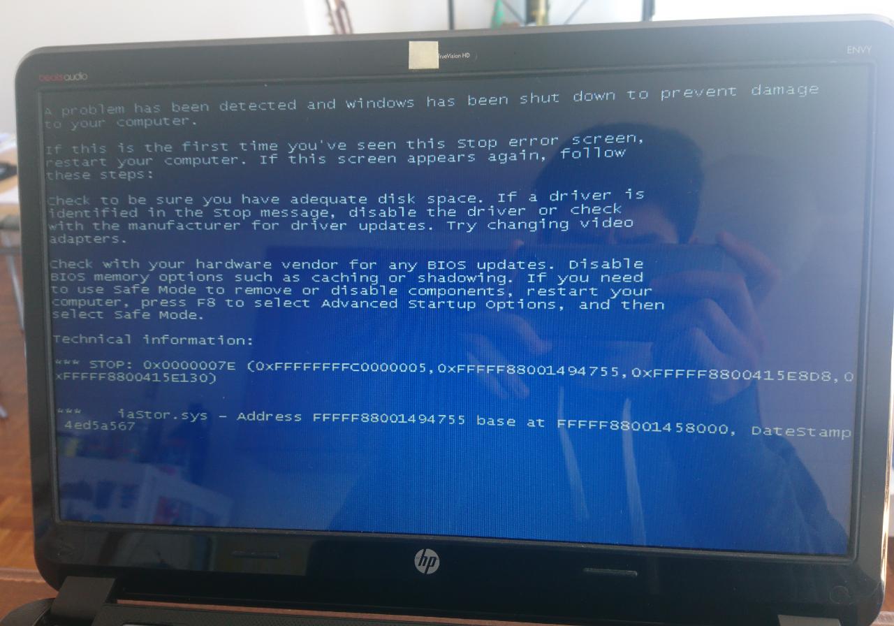 Iastor.sys blue screen - HP Support Community - 7580504