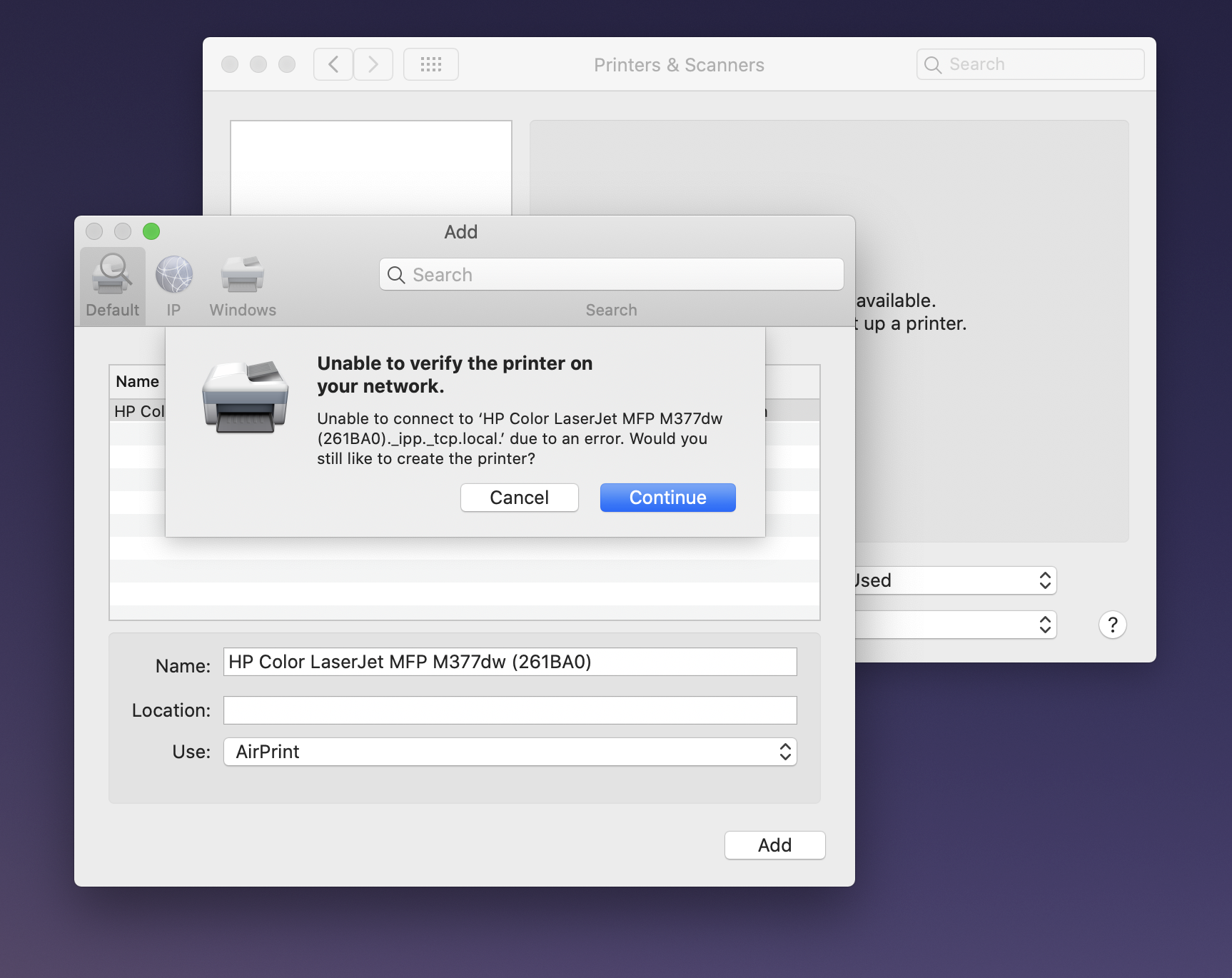 Solved: Connecting to my HP Printer (AirPrint) - HP Support Community ...