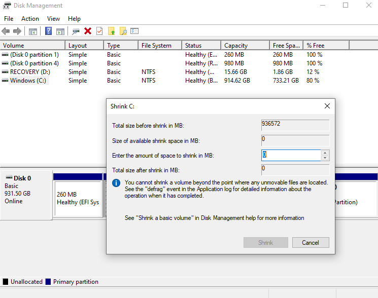 HDD Partition issues - HP Support Community - 7596148