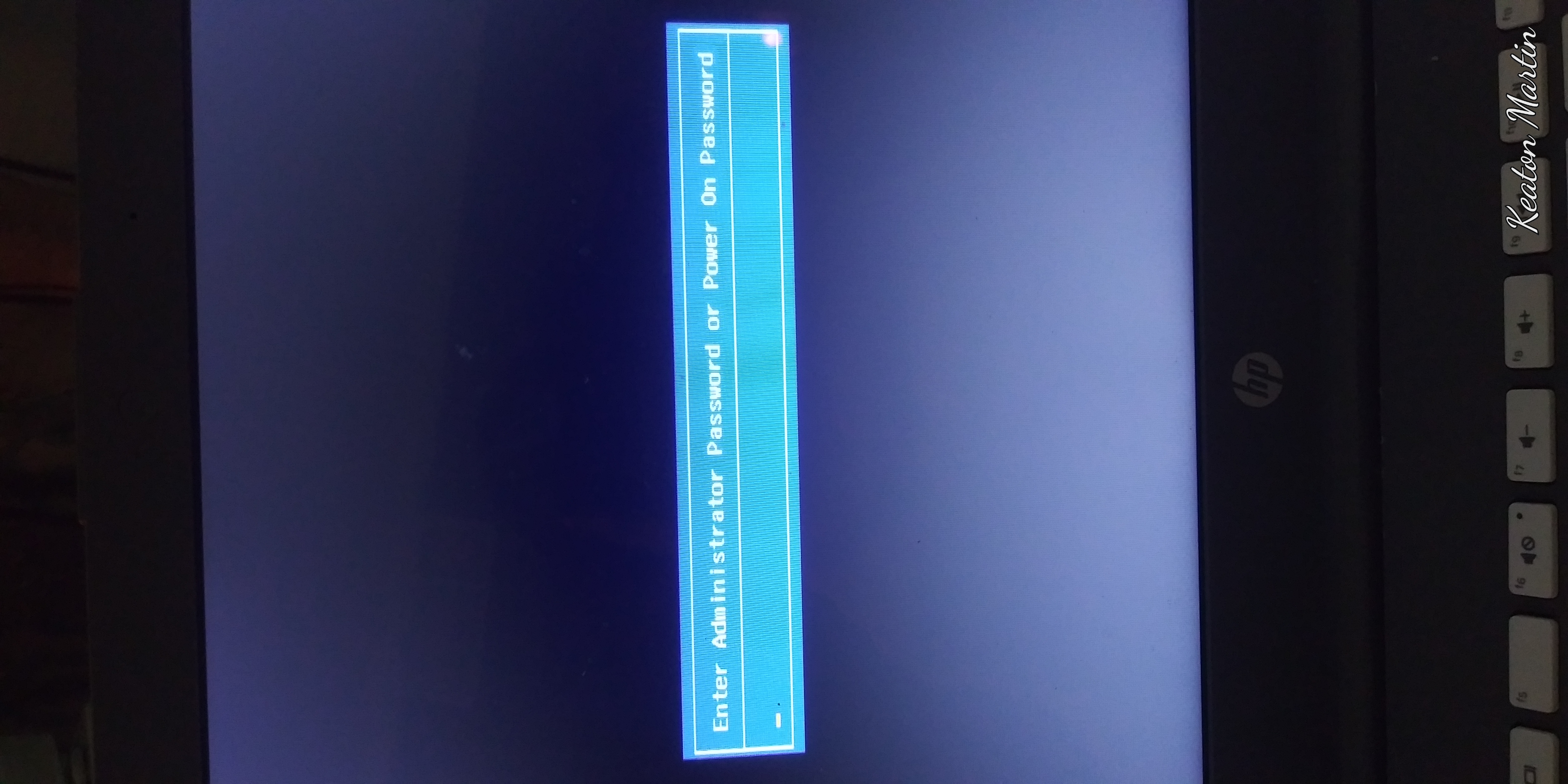 BIOS Password - HP Support Community - 7601024