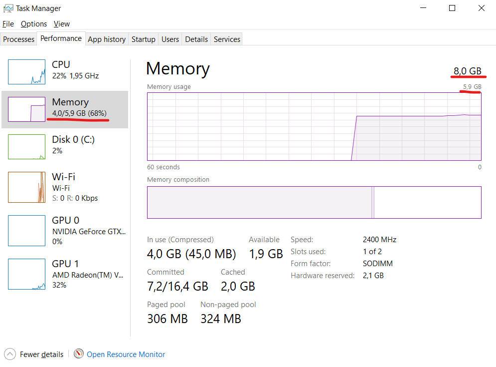 Solved: Usable RAM Issues - HP Support Community - 7603246