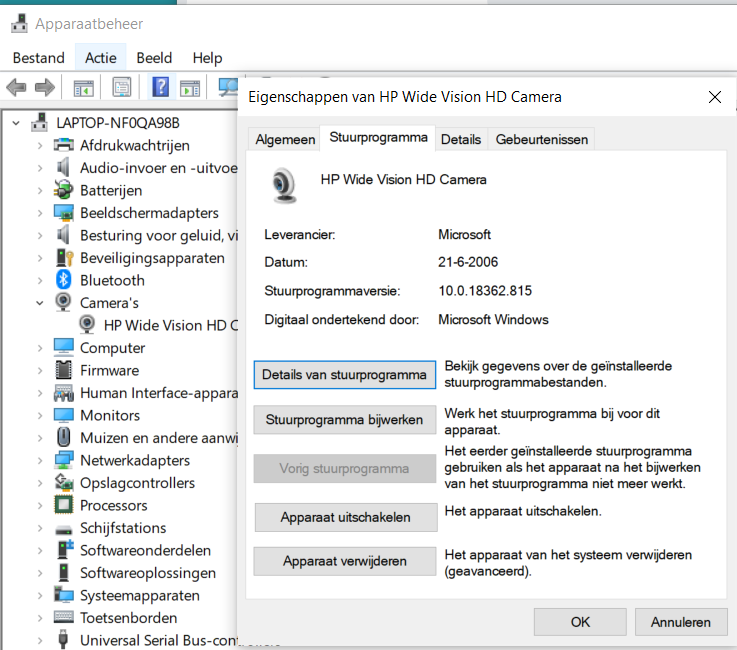 Windows hello camera not found - HP Support Community - 7603703