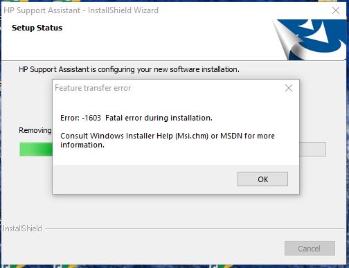 Unable to Uninstall HP Support Assistant - HP Support Community - 7607579