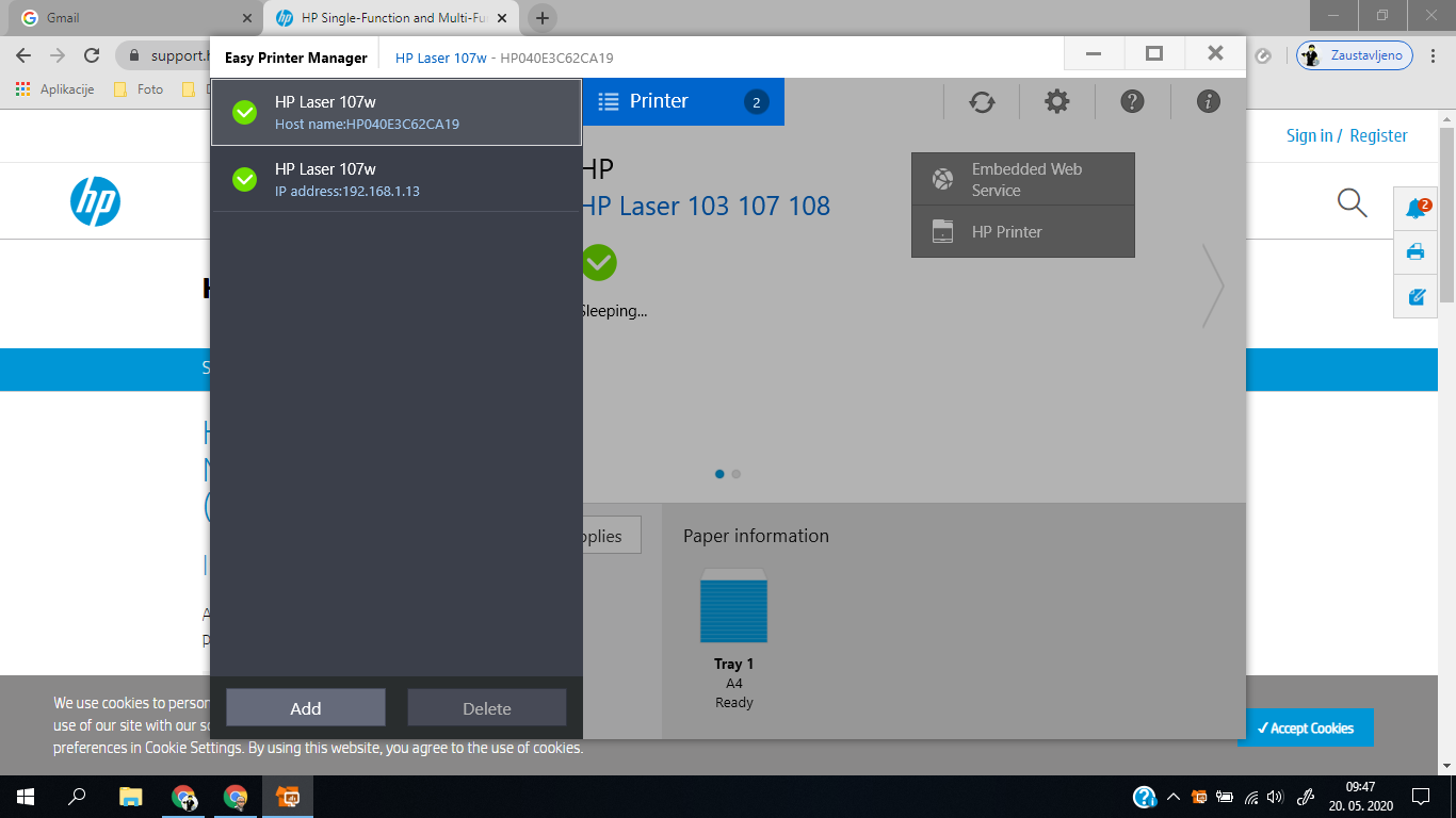 Two printers in printer manager - HP Support Community - 7614094