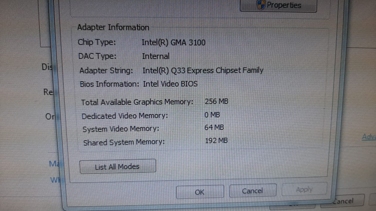 Dedicated video memory shows as zero and system video memory... - HP ...