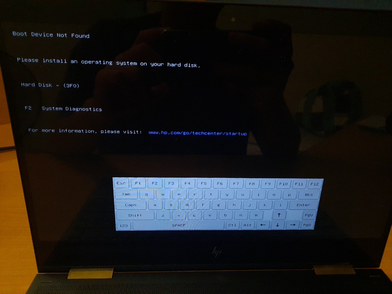Frequent "No hard drive installed" - HP Support Community - 7623527