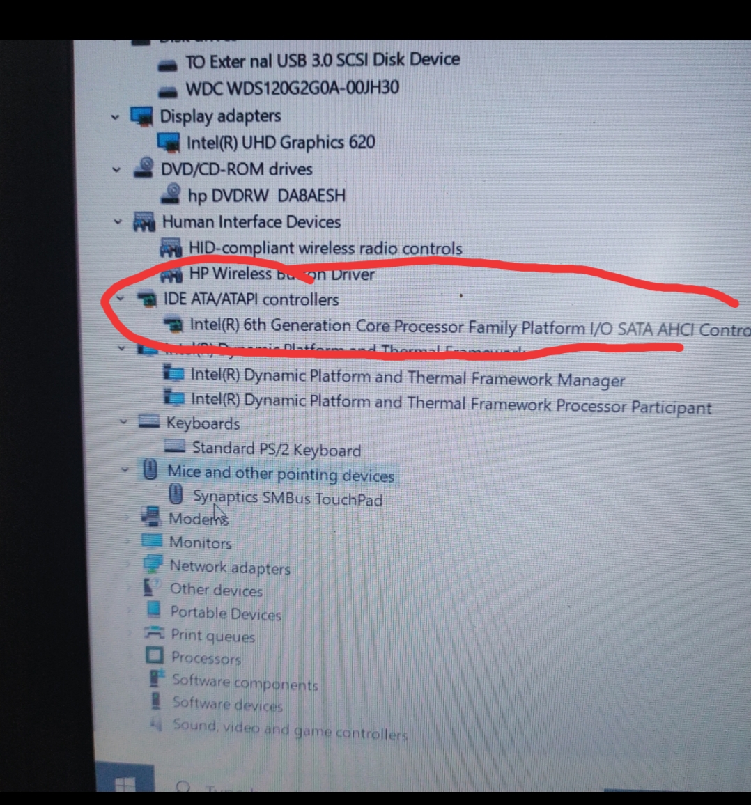 Intel rapid storage technology says 6th gen core processor S... - HP ...