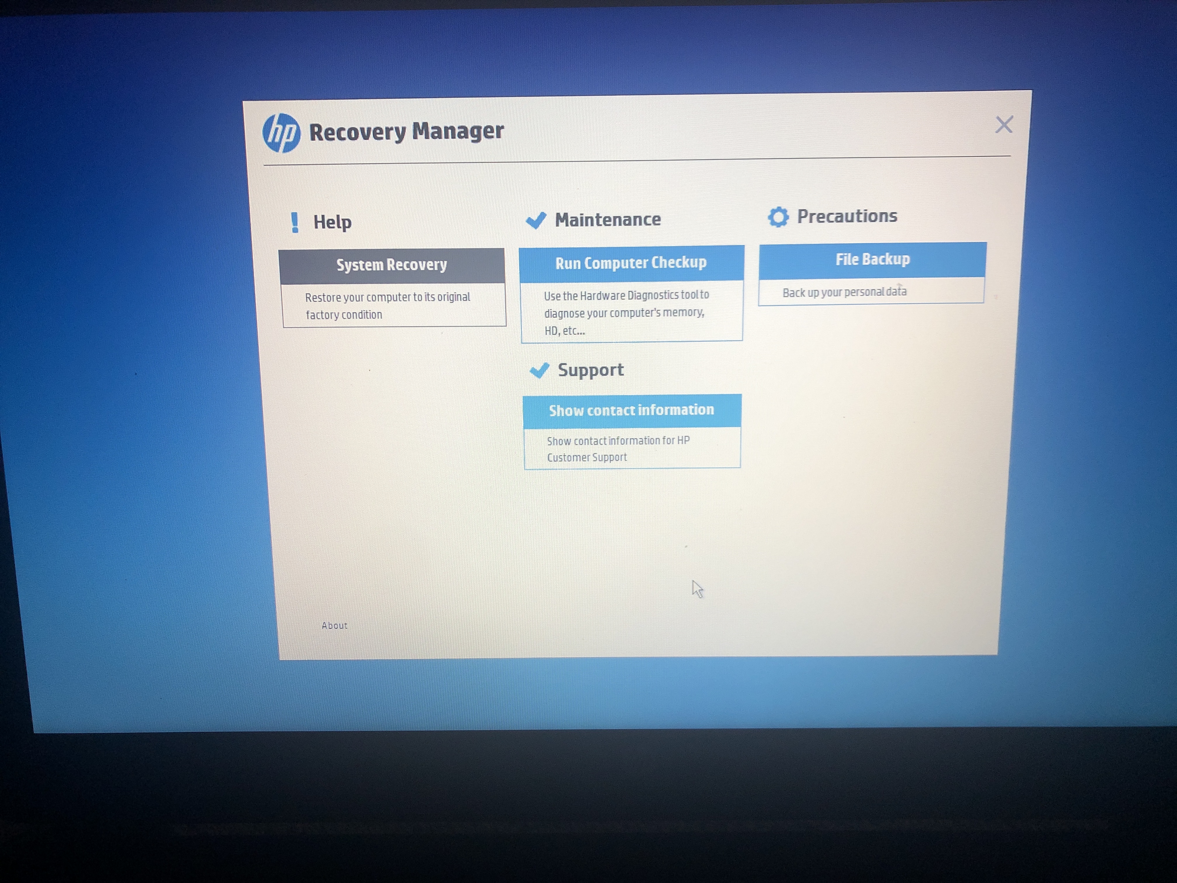 Recovery Manager - HP Support Community - 7648798