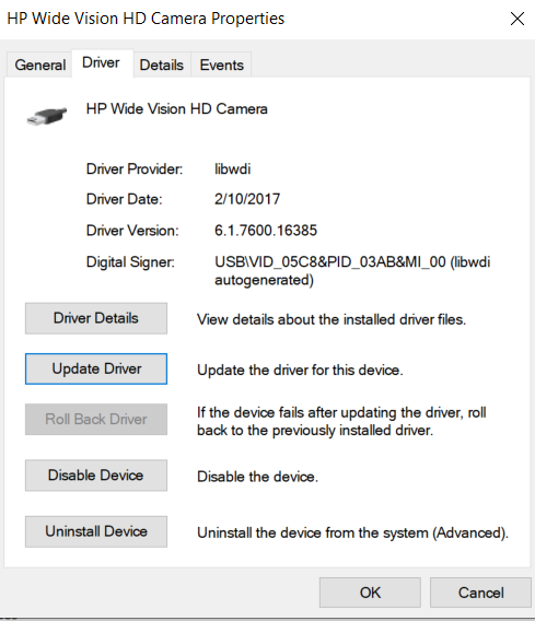 HP Webcam randomly stopped working- tried all the builtin di... - HP ...