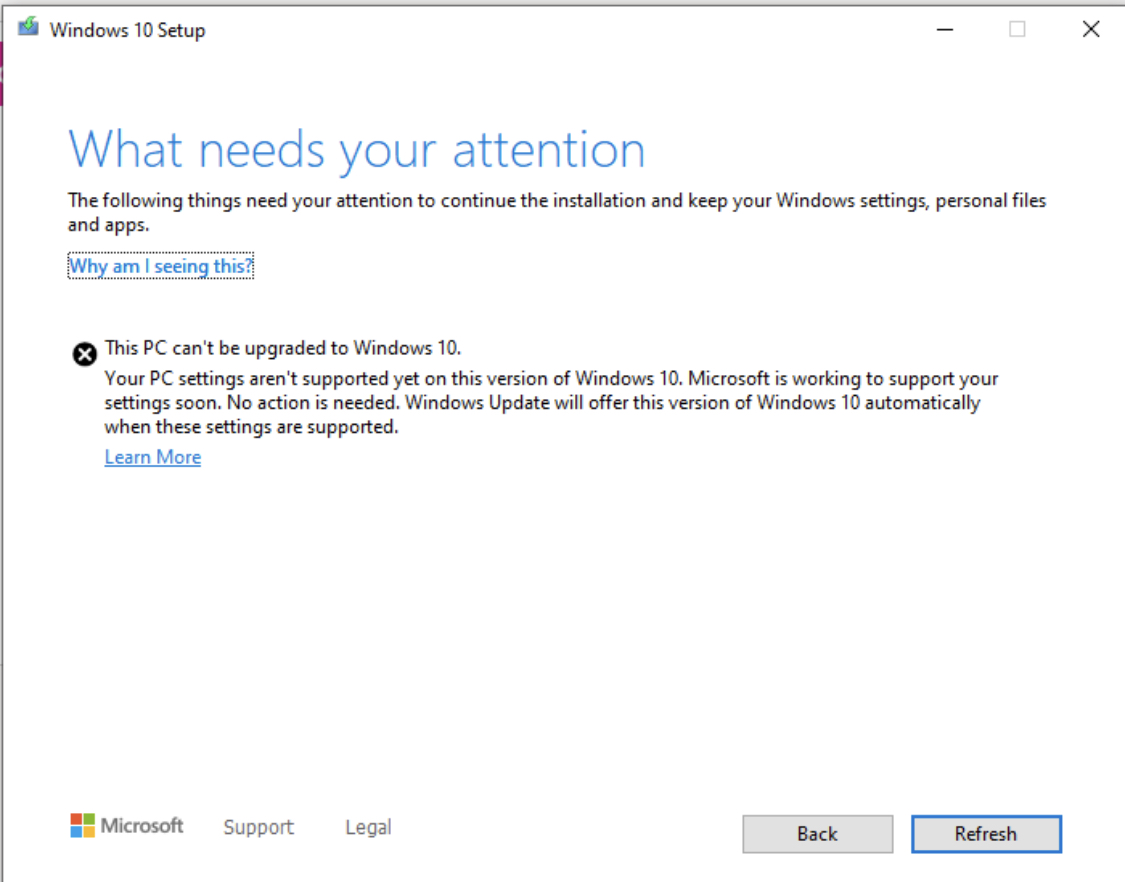 Windows 10 Update Error Message - HP Support Community - 7681212