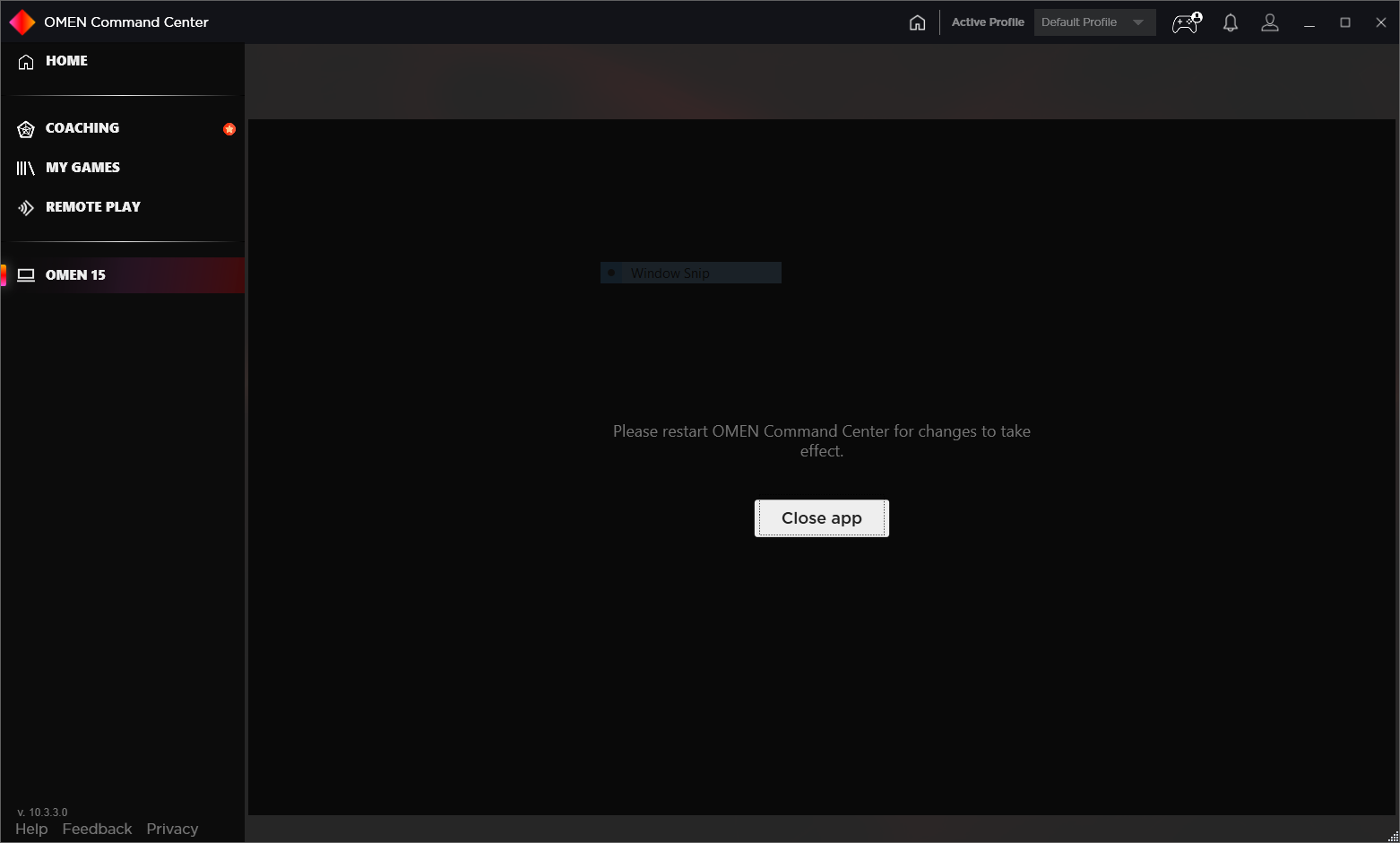 Solved: HP Omen 15-ek0xxx Omen Command Center Issue - HP Support ...