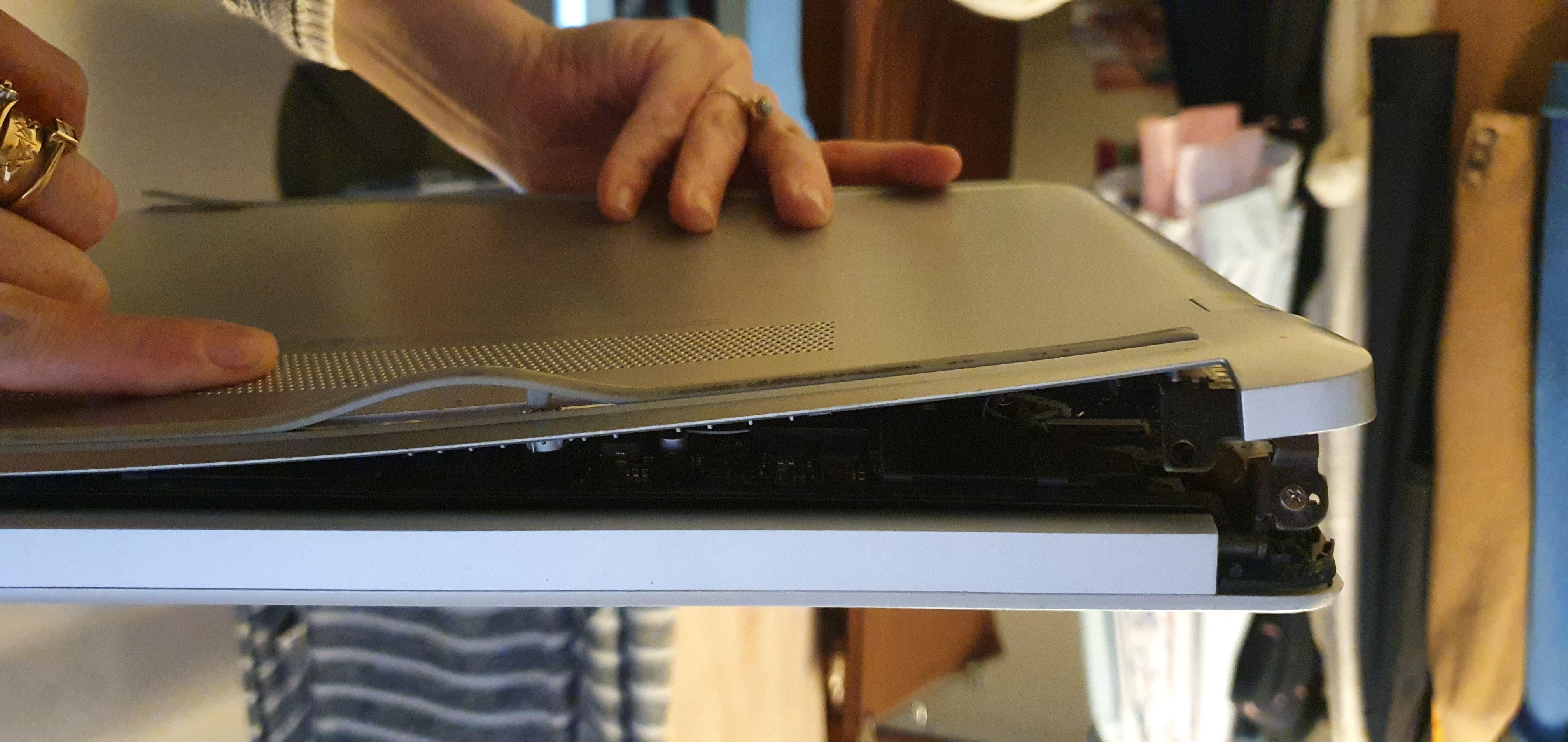 HP Notebook cracked Left casing/hinge issue - HP Support Community ...