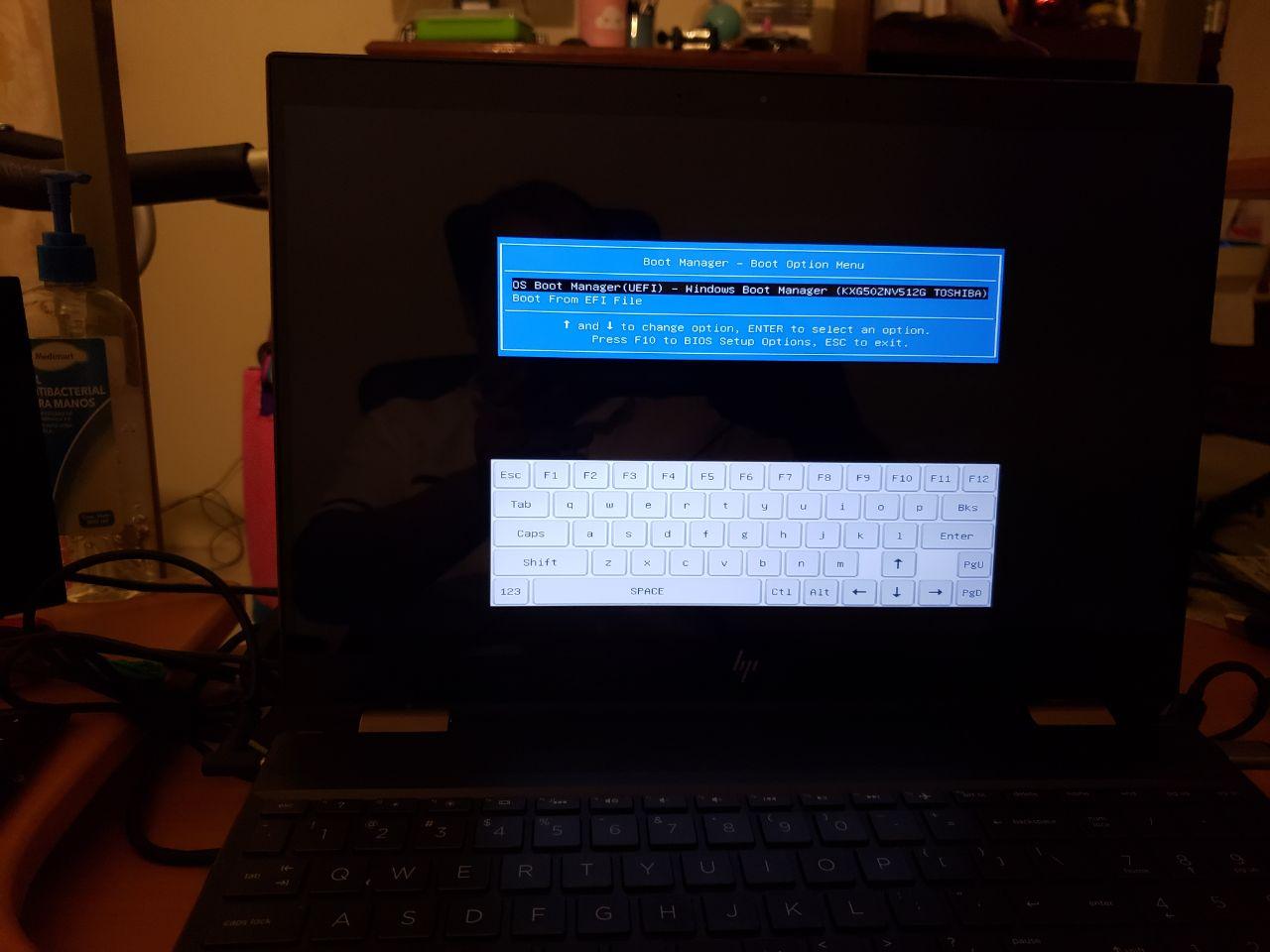 Solved: Trying to change boot order, geting on screen keyboard - HP ...