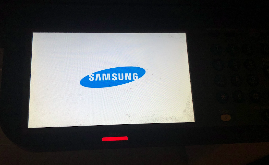printer logo freeze on screen - HP Support Community - 7718969