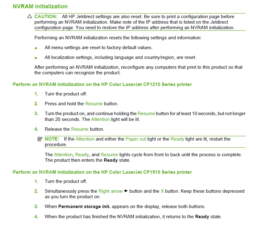 HP Color LaserJet CP1518ni Firmware Update (2013) - HP Support ...