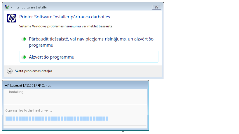 Hp installer has stopped working - HP Support Community - 7727265
