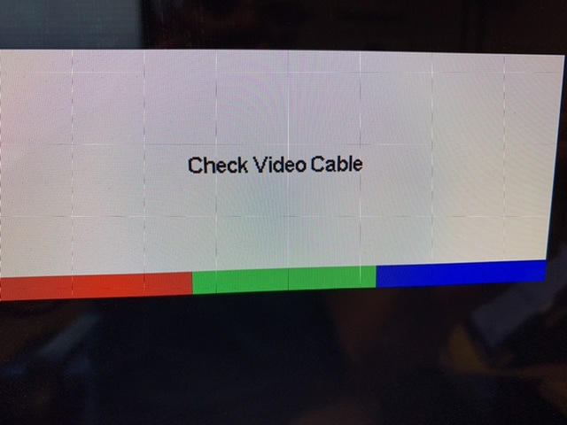 Check video cable? - HP Support Community - 7734127