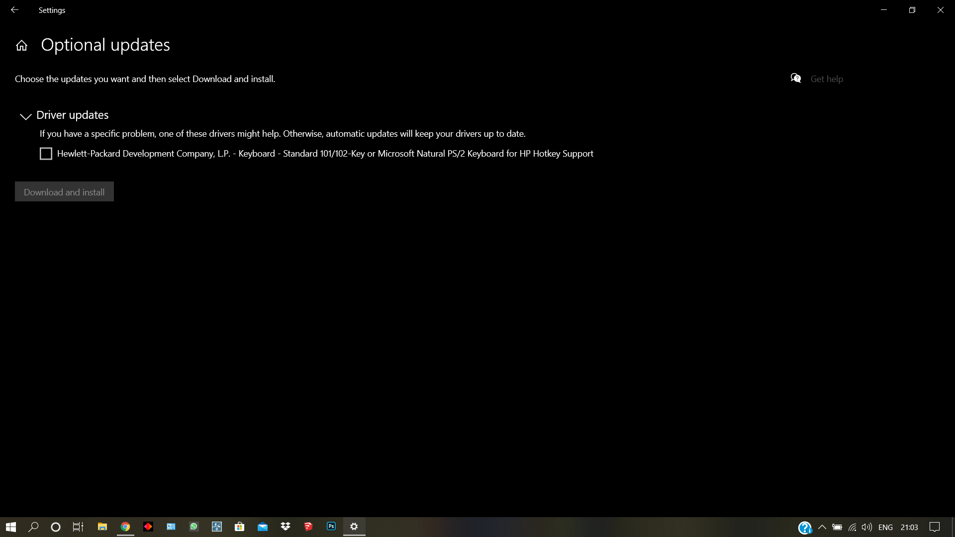 Solved: cannot install hotkey update for 101/102 keys - HP Support ...