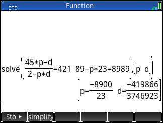 Solved: How to solve simultaneous equations on HP prime - HP Support ...