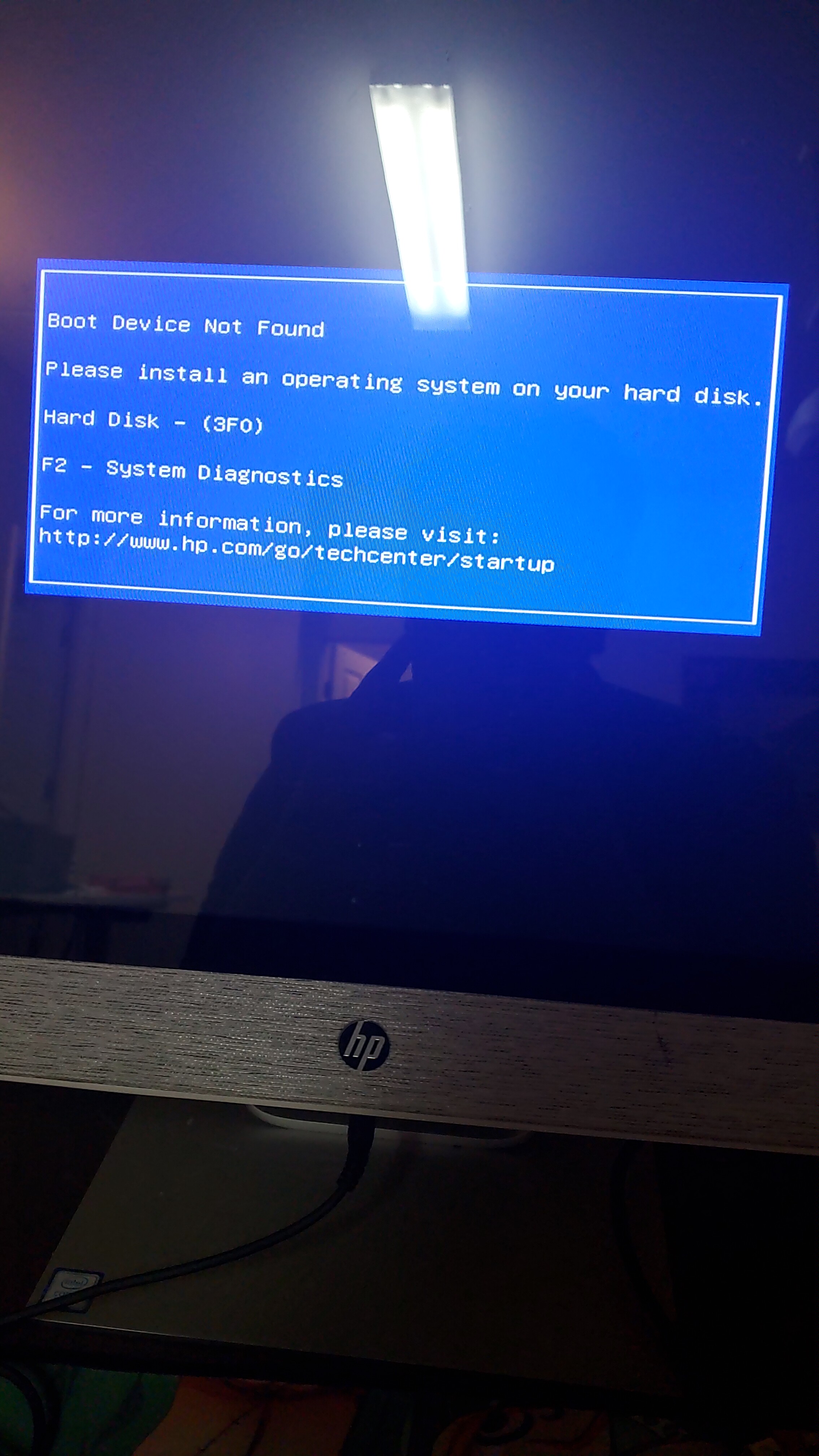 Boot Device not Found (3Fo) - HP Support Community - 7755522