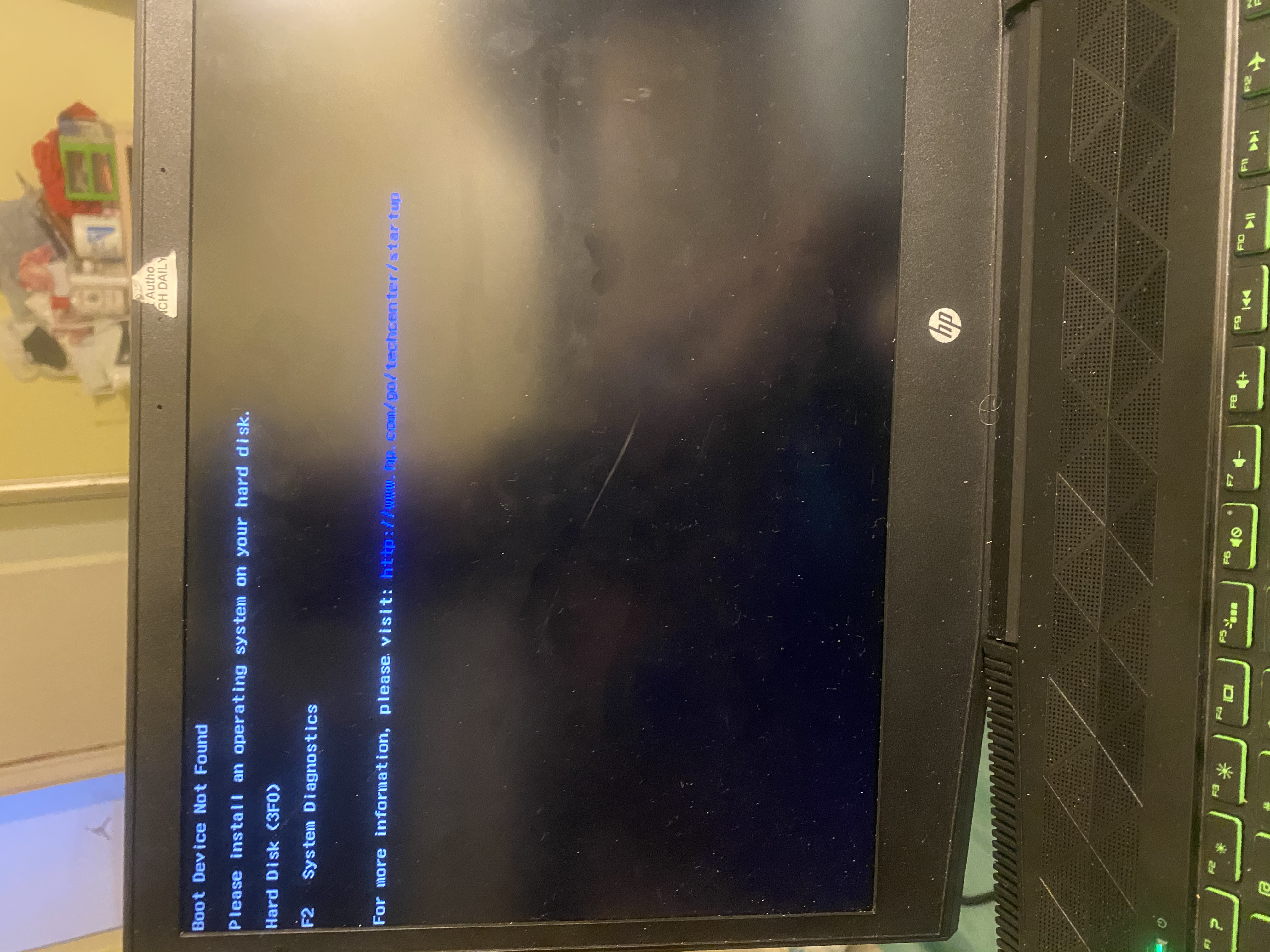 Boot Device not found - HP Support Community - 7761190