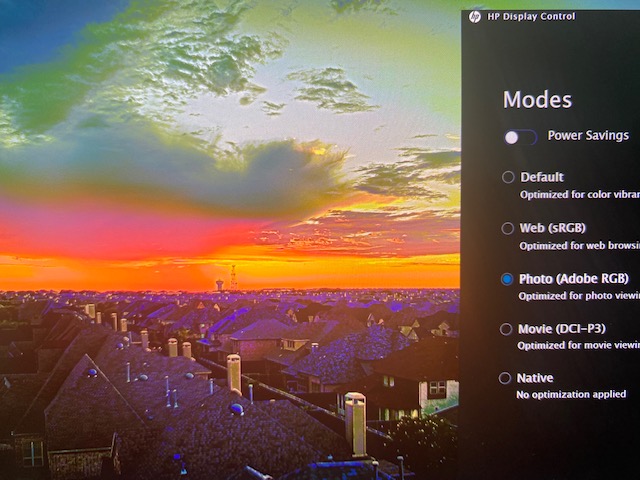 HP Display Control modes have bad color issues w OLED except... - HP ...