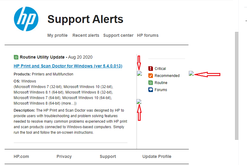 A symbol in alerts - HP Support Community - 7738679