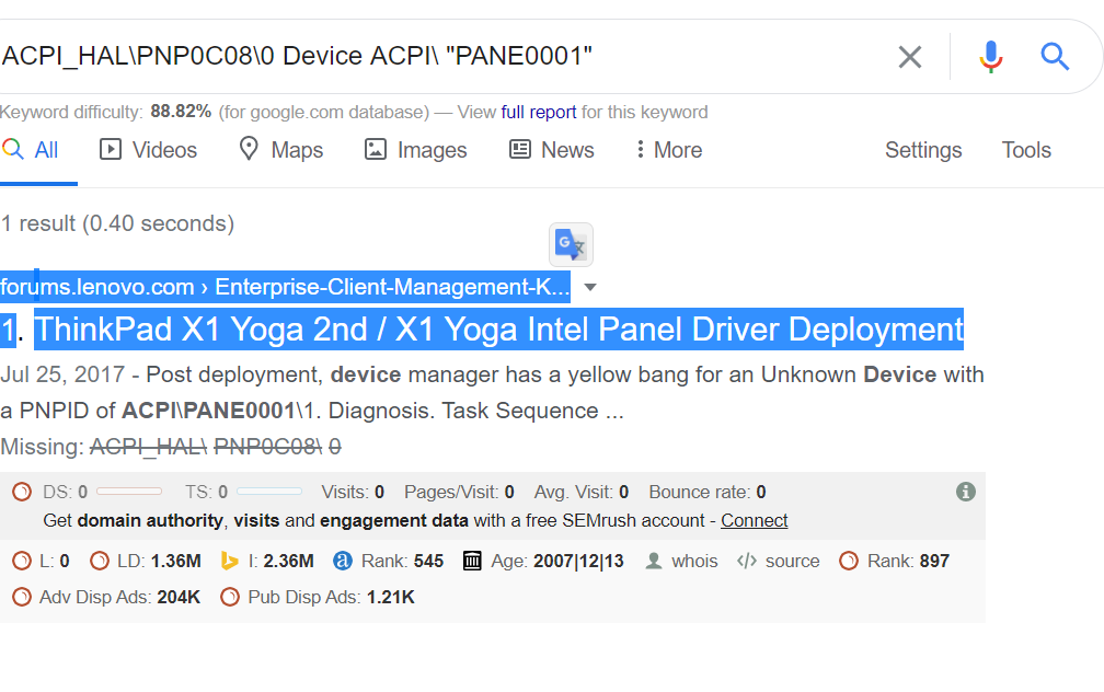 Solved: windows device driver issue with - hardware ids > ACPI PANE0 ...