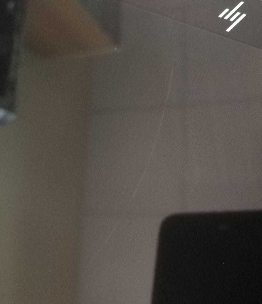 Screen scratch problem in a freshly opened laptop box - HP Support ...