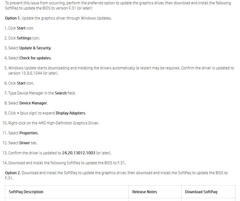 Upgraded BIOS and now system is DEAD- blue screen of death - HP Support ...