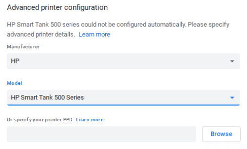 Installing HP Smart Tank 500 Driver in Acer Chromebook - HP Support ...