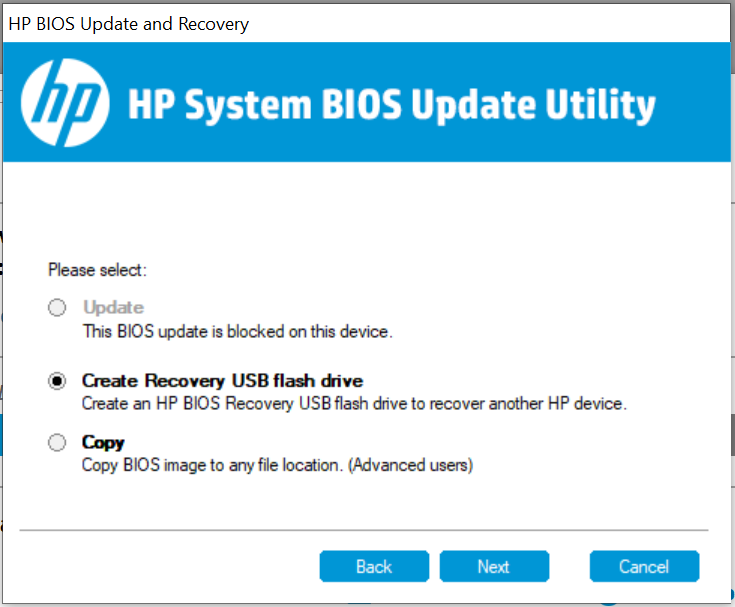 can't update bios - HP Support Community - 7792454