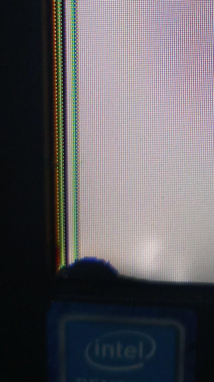 Black spot and line on screen - HP Support Community - 7796265