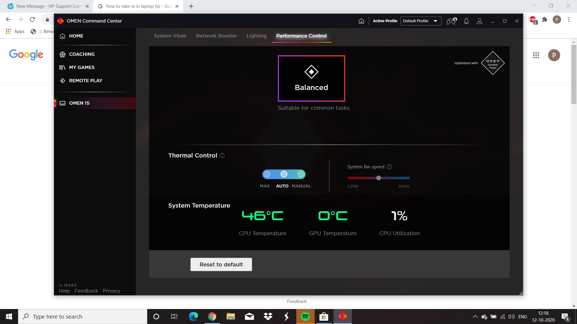 HOW TO ENABLE PERFORMANCE MODE? - HP Support Community - 7809788