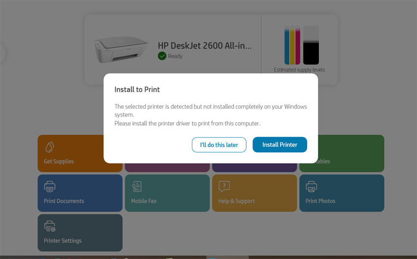 Deskjet 2622 driver not available - HP Support Community - 7811654