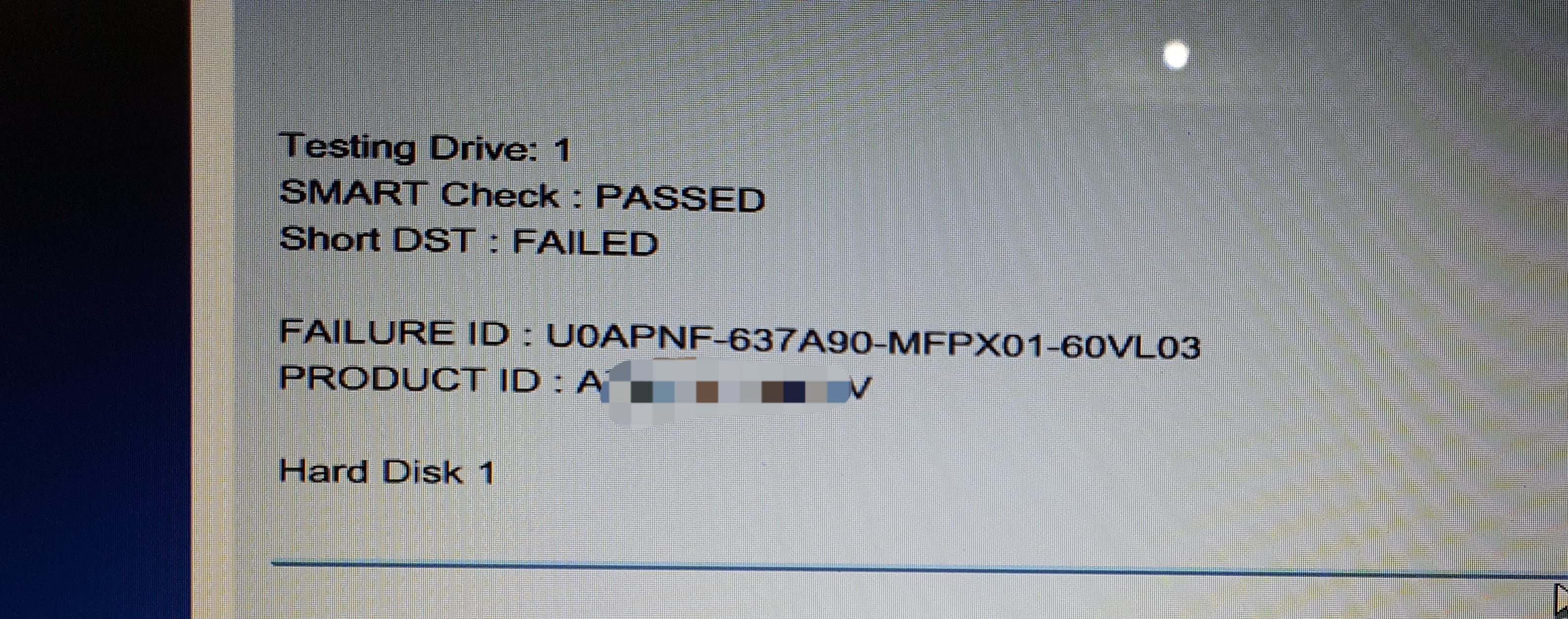 Solved: Hard Disk Failed - Page 2 - HP Support Community - 7812291