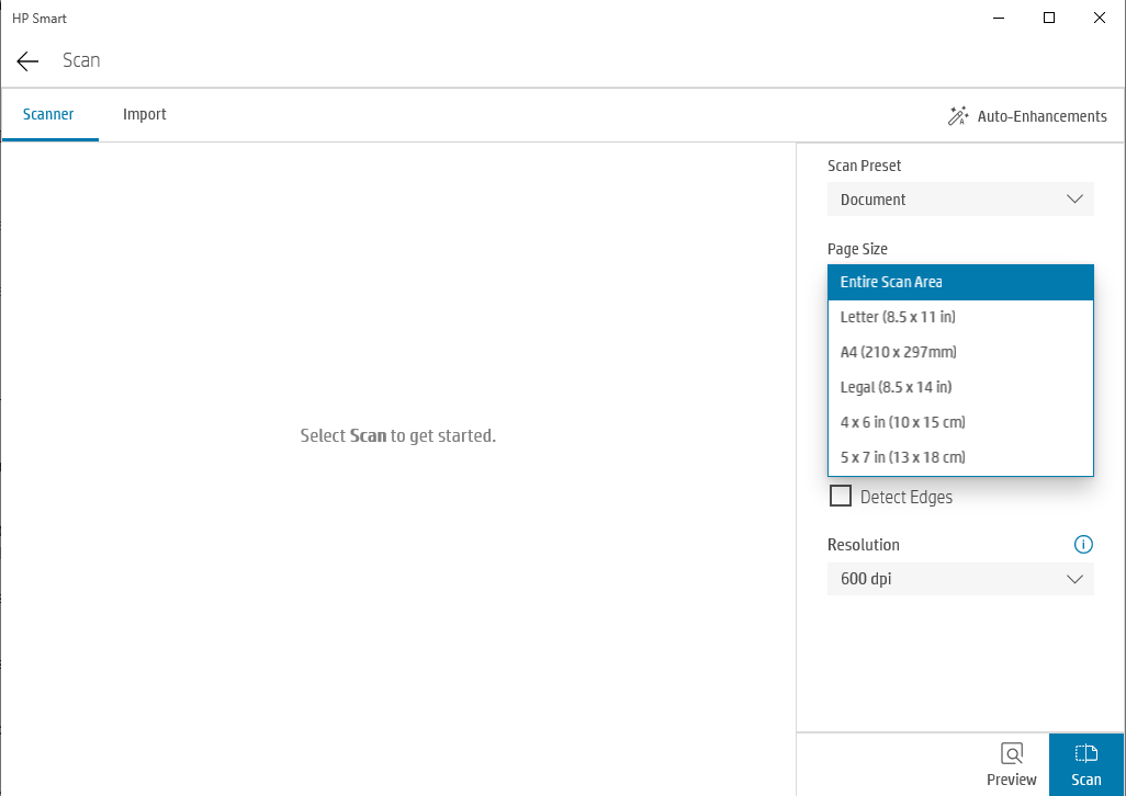 HP Smart Scan 11x17 option gone - HP Support Community - 7814737
