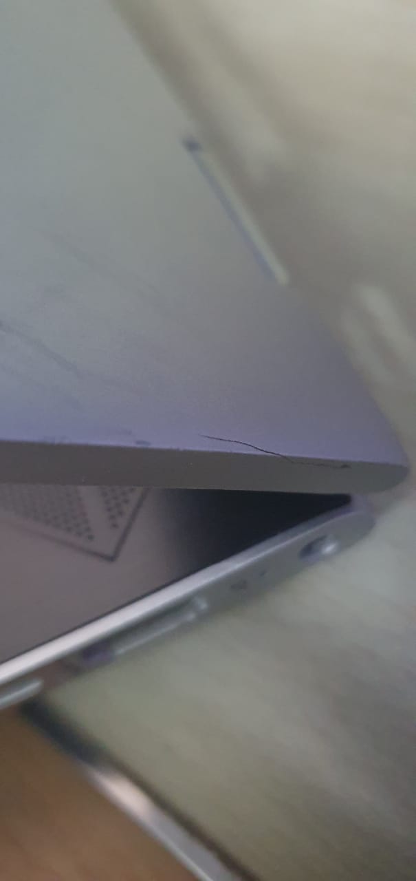 The laptop lid is cracked. It has just been only 1 year. How... - HP ...