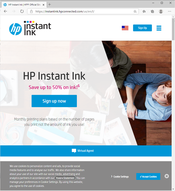 signing up for instant ink in the uk - HP Support Community - 7817259