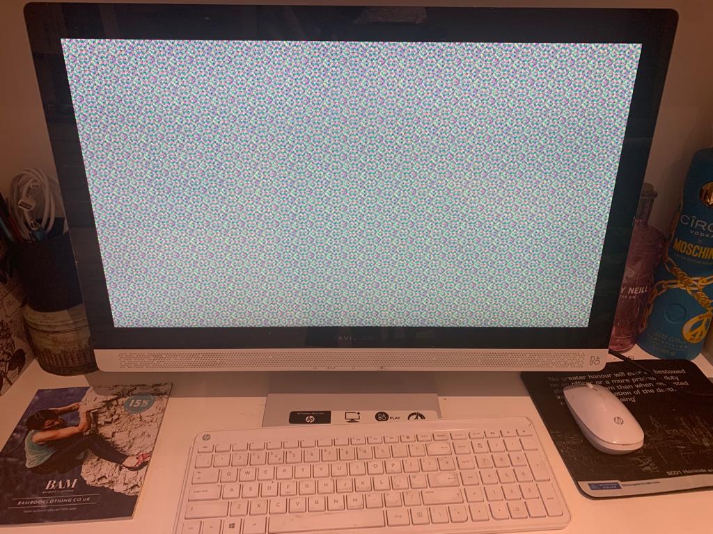 Pixelated screen on start up or after waking from sleep - HP Support ...