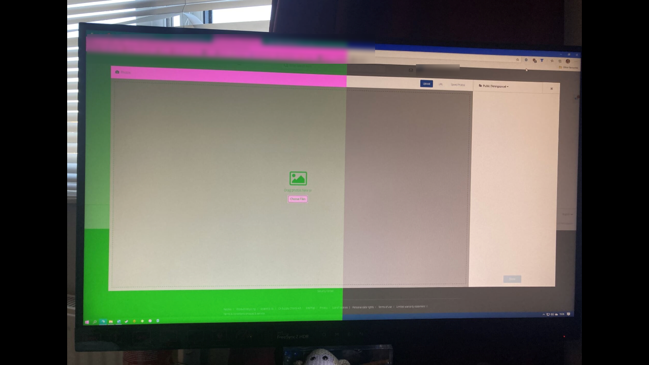 HP Omen X 27" (240hz) - half screen green when using HDR mod... - HP ...