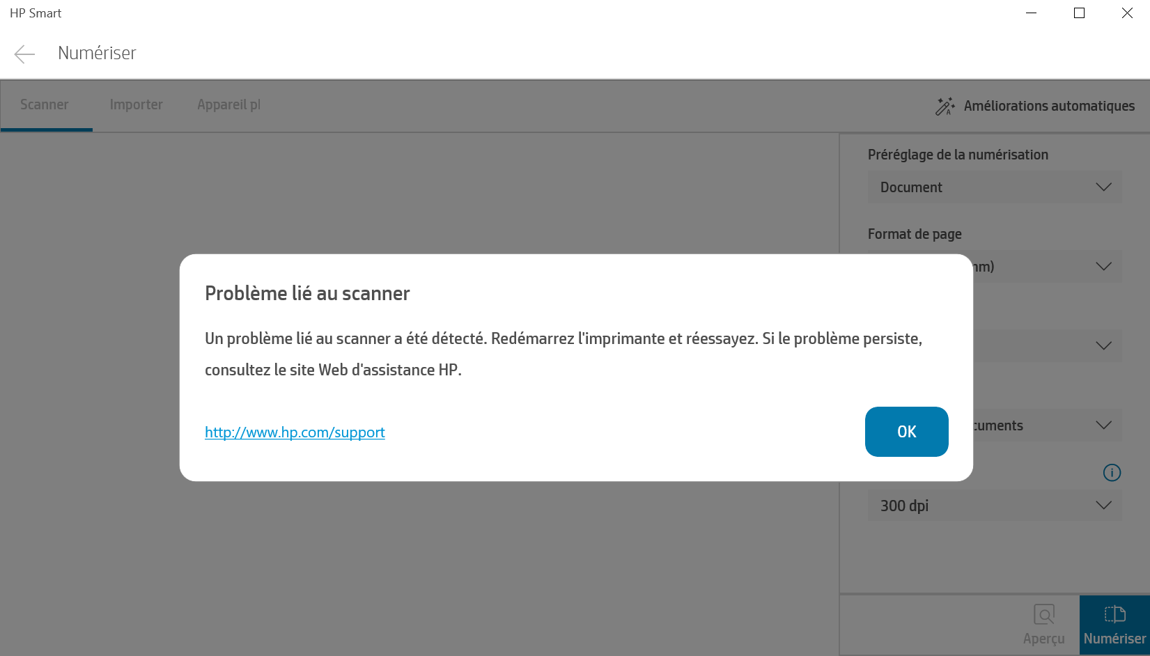 SCANNER BLOQUé - HP Support Community - 7843330
