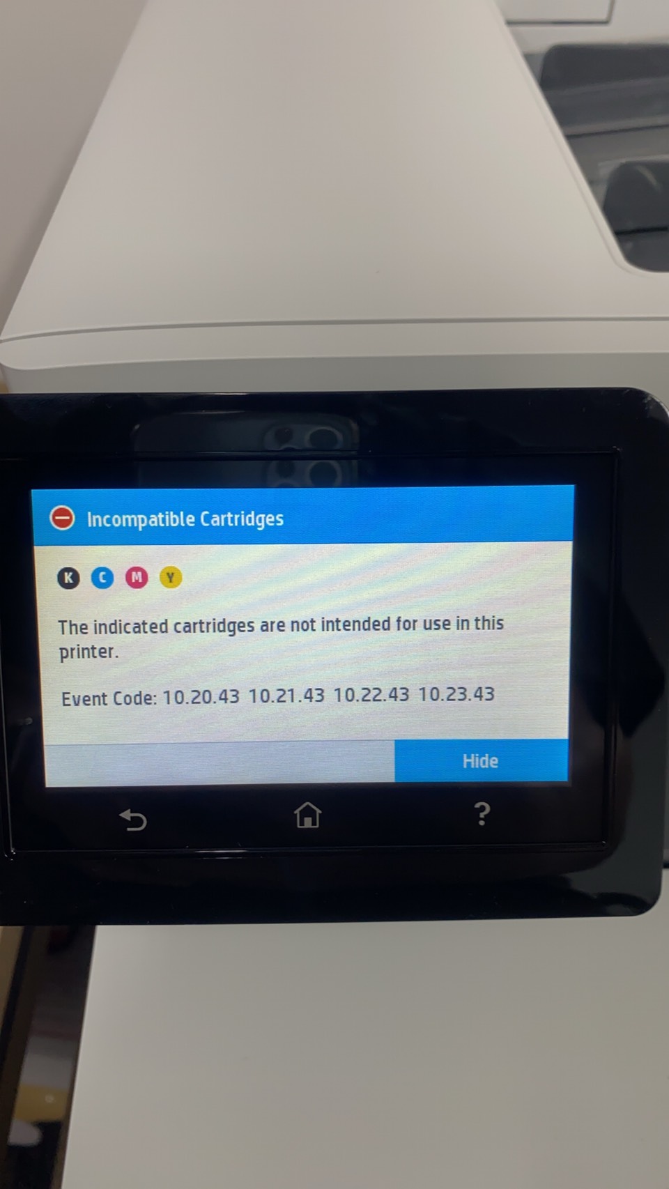 incompatible cartridges m479fdw - HP Support Community - 7843380