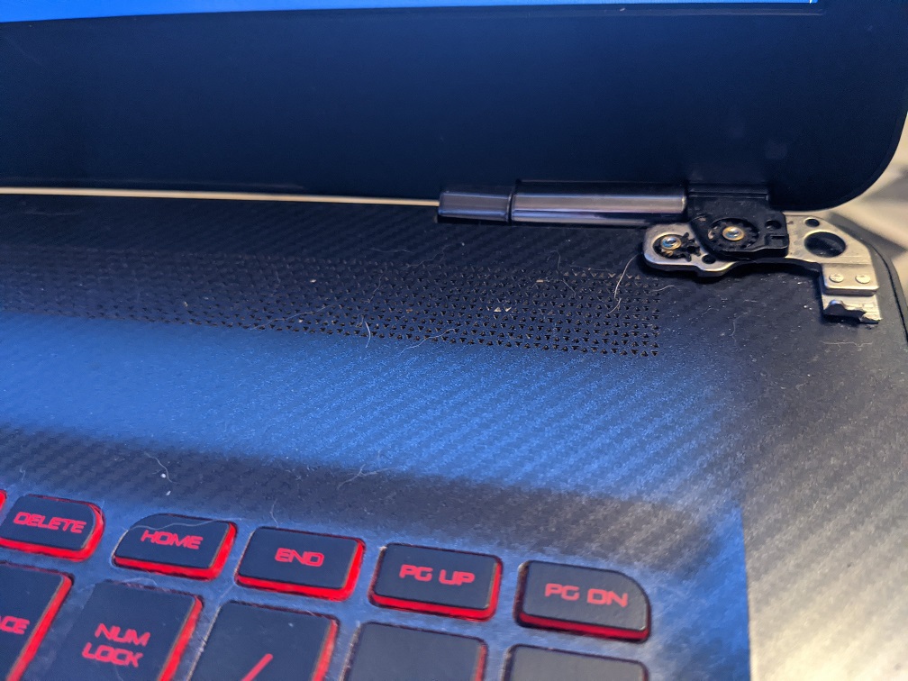 HP Omen - broken hinge and cracked case - HP Support Community - 7844215