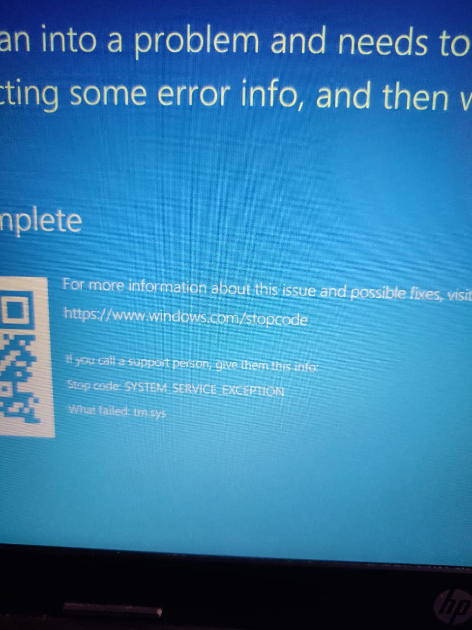 window error - HP Support Community - 7866319